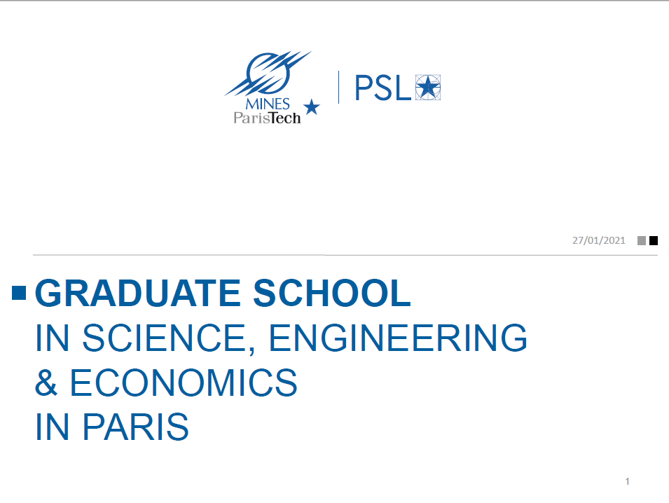 Mines Paris - PSL | Espace Study with us ParisTech